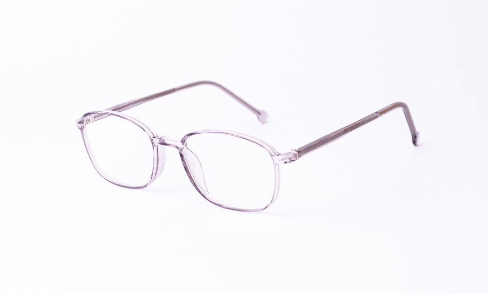 Transparent Grey Square Eyeglasses for Men and Women : Buy!