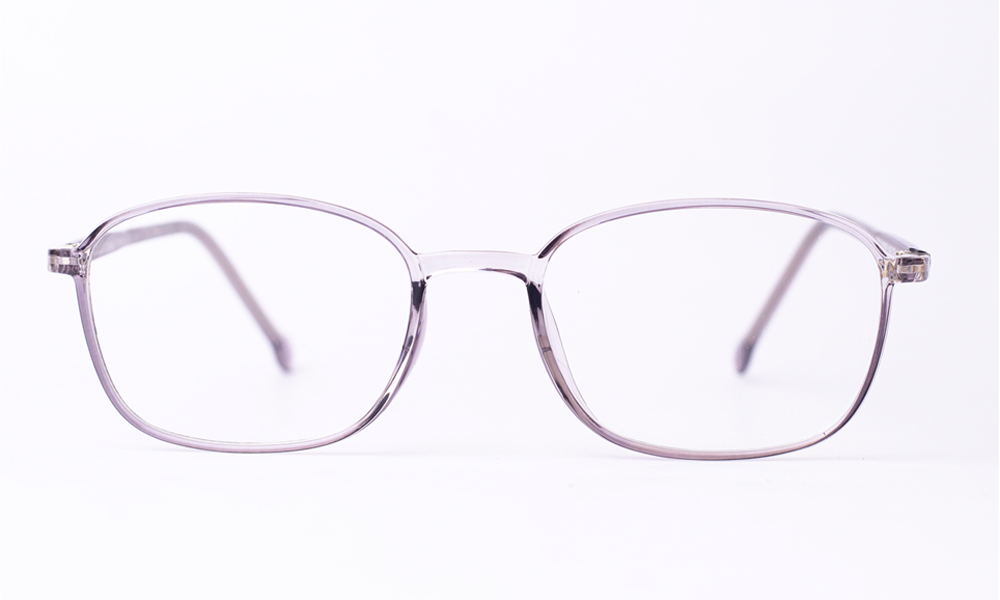 Transparent Grey Square Eyeglasses for Men and Women : Buy!