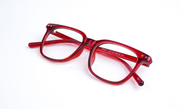 Transparent Red Eyeglass | Durable TR Frames | Newmew